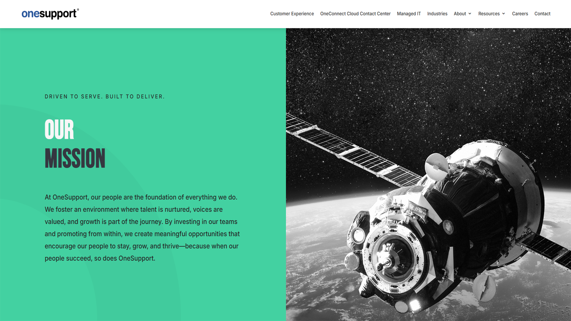 OneSupport | CX, IT & Cloud That Work Together - Our Mission - OneSupport, Inc.